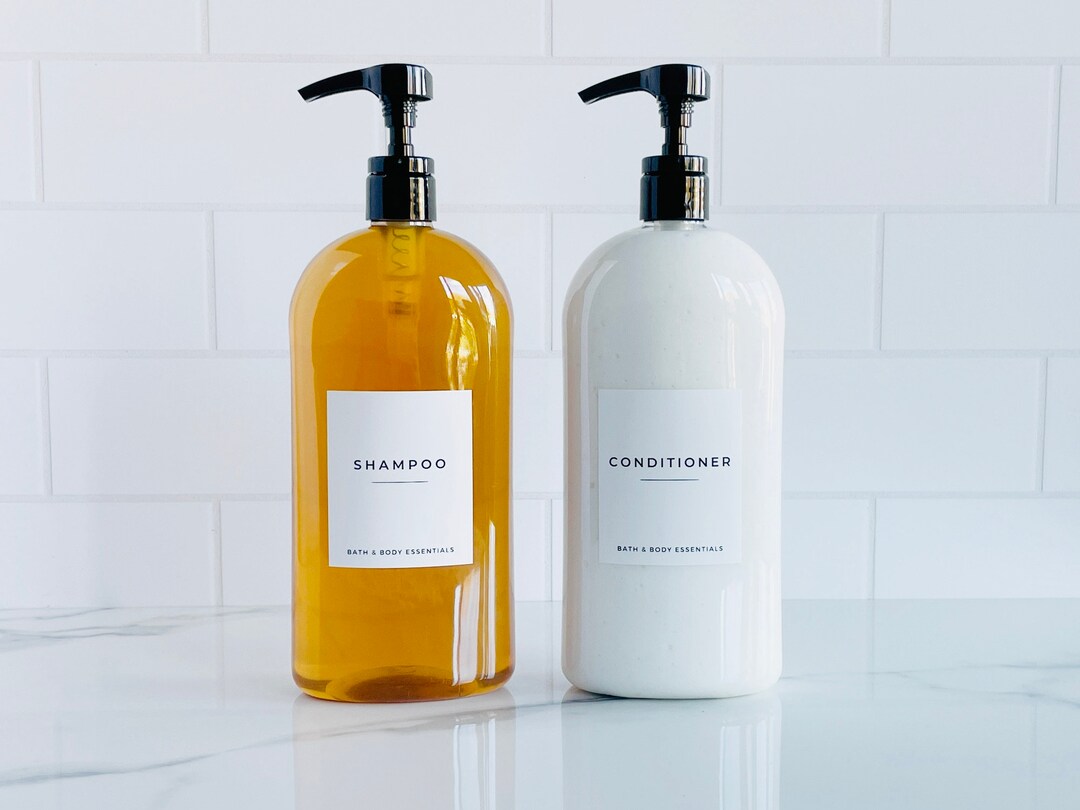 Bathroom Organization Labels Bath and Body Care Labels Water & Oil ...