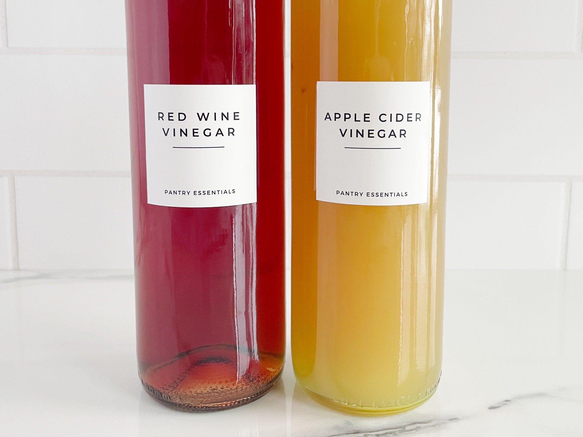 Oil and Vinegar Labels Pantry Organization Labels Kitchen Organization ...