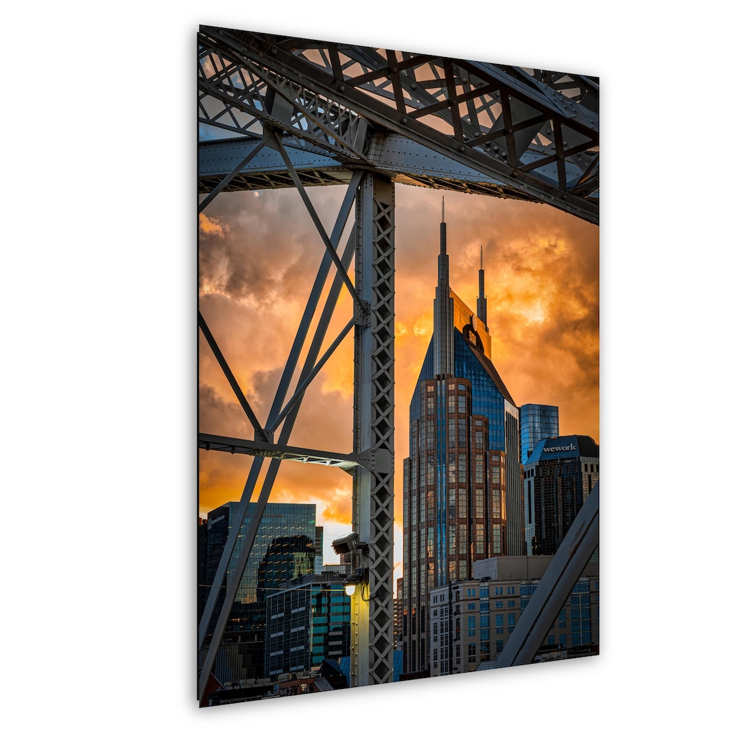 Iconic Nashville Architecture, John Seigenthaler Pedestrian Bridge Art ...