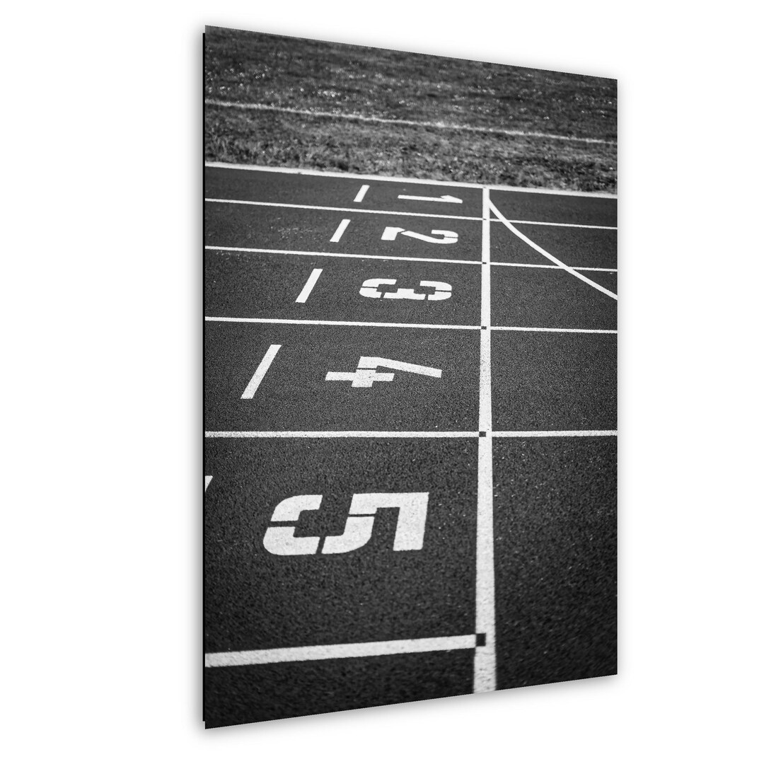 Track and Field Running Lanes Art Print, Athlete Gift, Track and Field ...