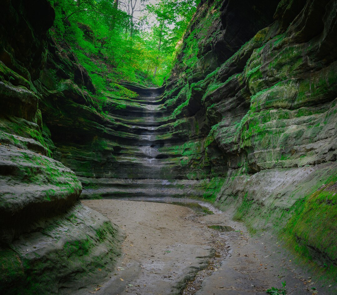 French Canyon Starved Rock State Park Poster Print Canvas - Etsy
