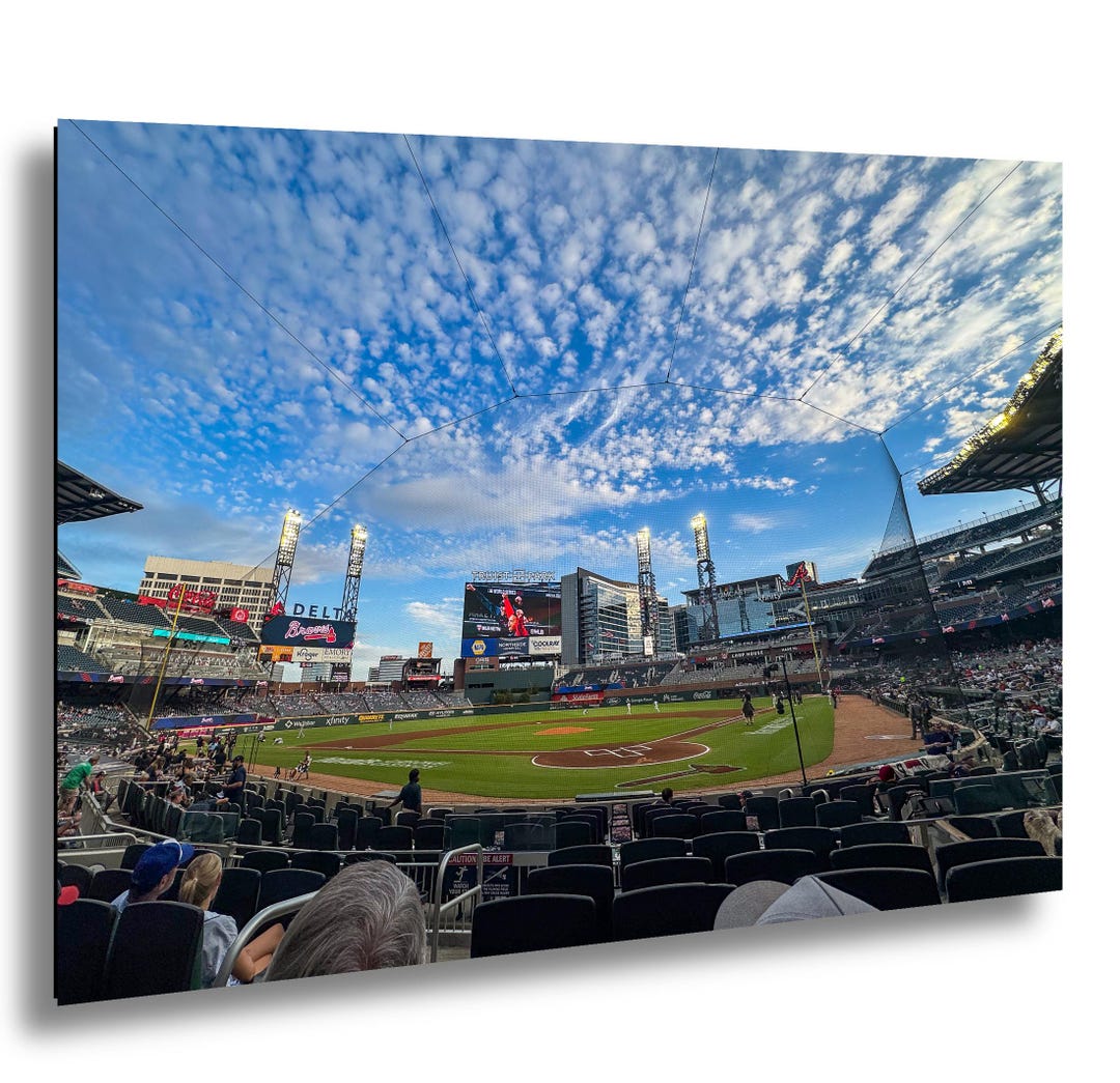 Behind the Plate, Atlanta Braves, Truist Park, Baseball Fan Art ...