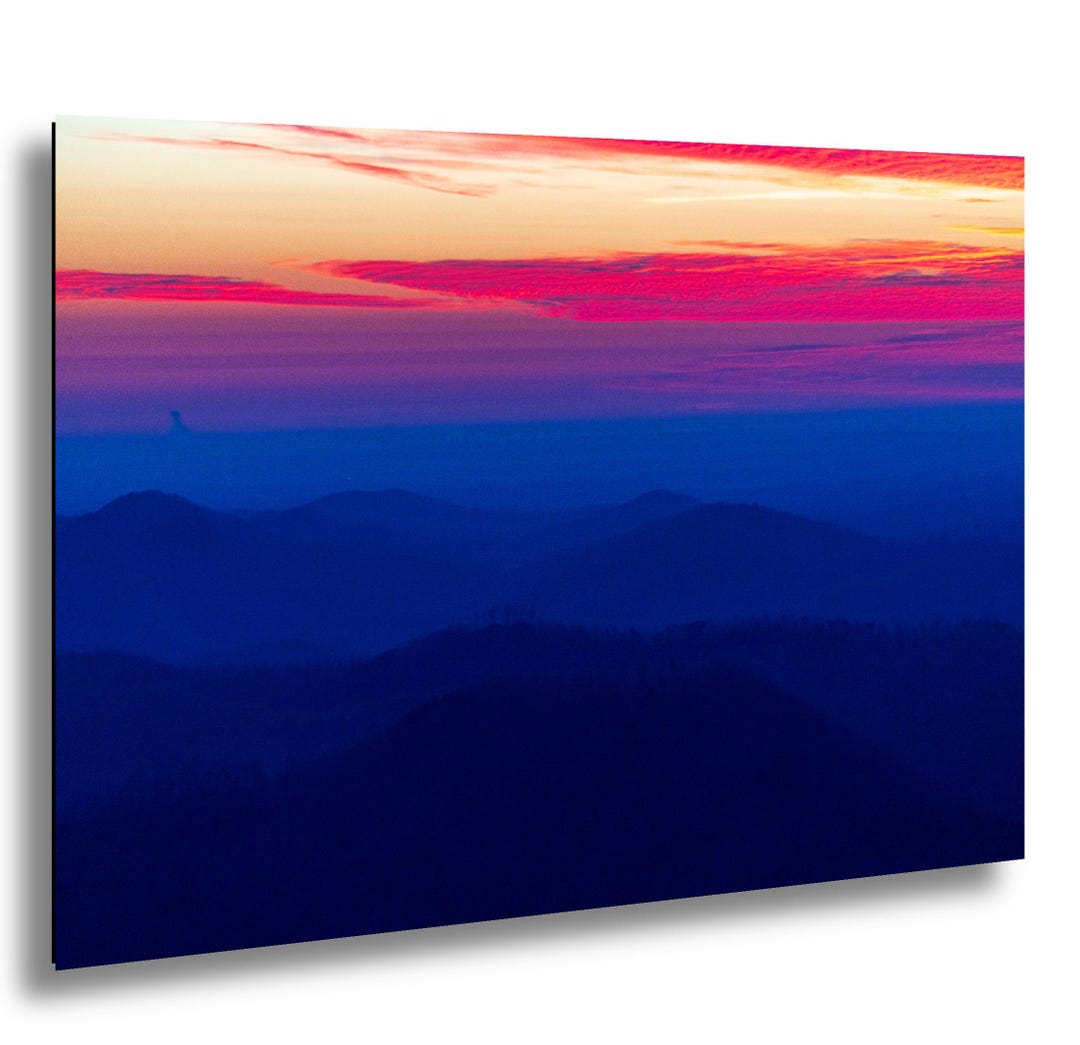 Appalachian Mountain Sunrise Print, Hills and Valleys South Carolina ...