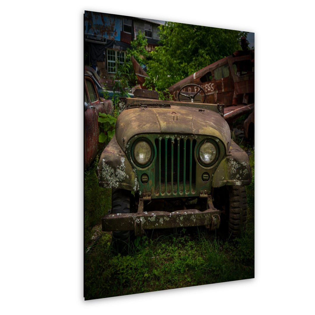 Classic Military Vehicle Photography, Rustic Automotive Wall Decor, Man ...