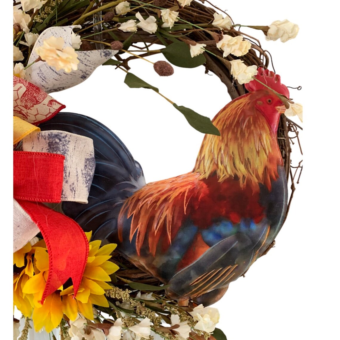 Farmhouse Wreath, Chicken Wreath, Country Wreath, Rustic Wreath ...