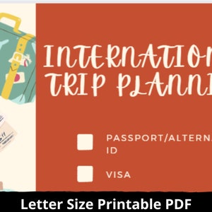 International Packing List - Printable Packing List - Travel List ...