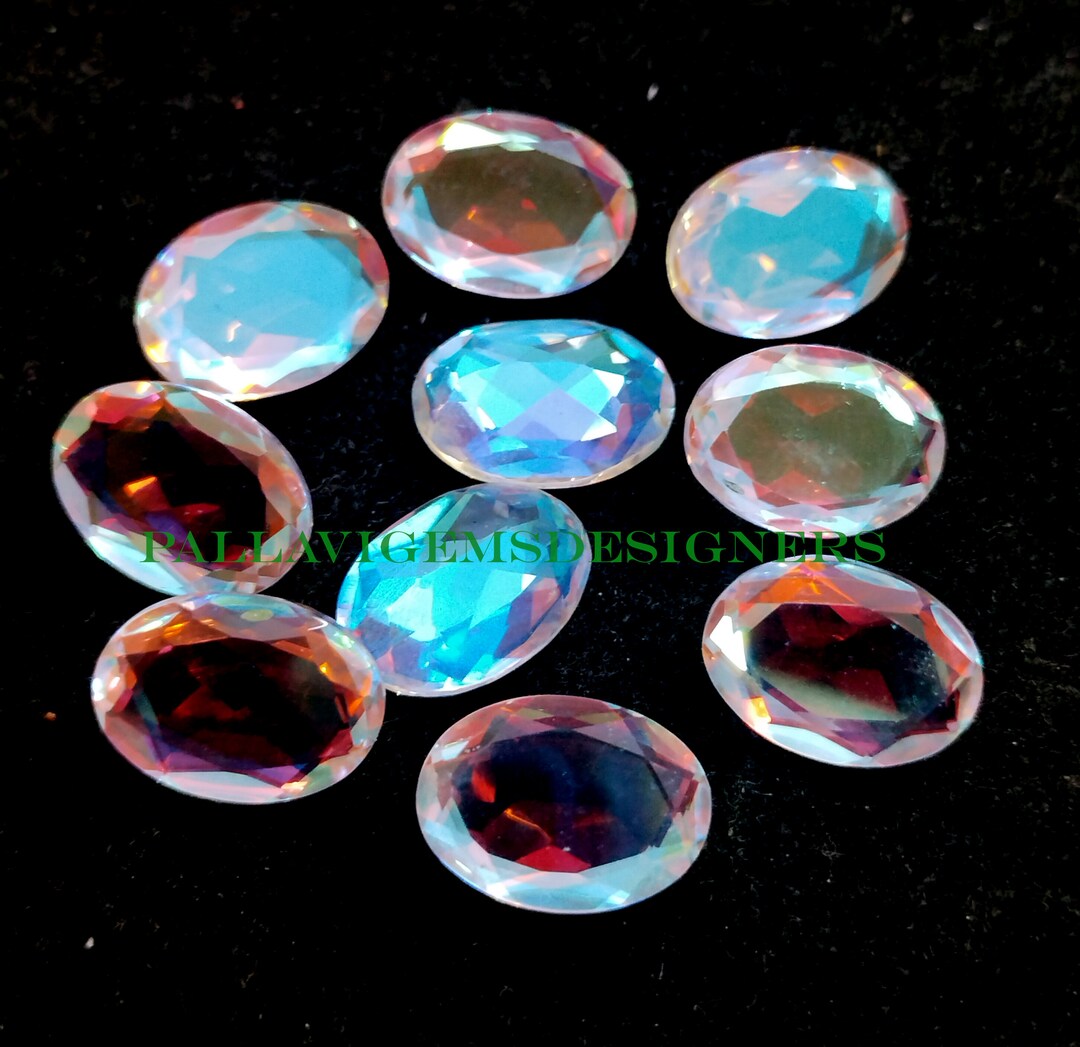 Angel Aura Quartz Faceted Oval Calibrated Loose Gemstone 3x5,4x6,5x7 ...