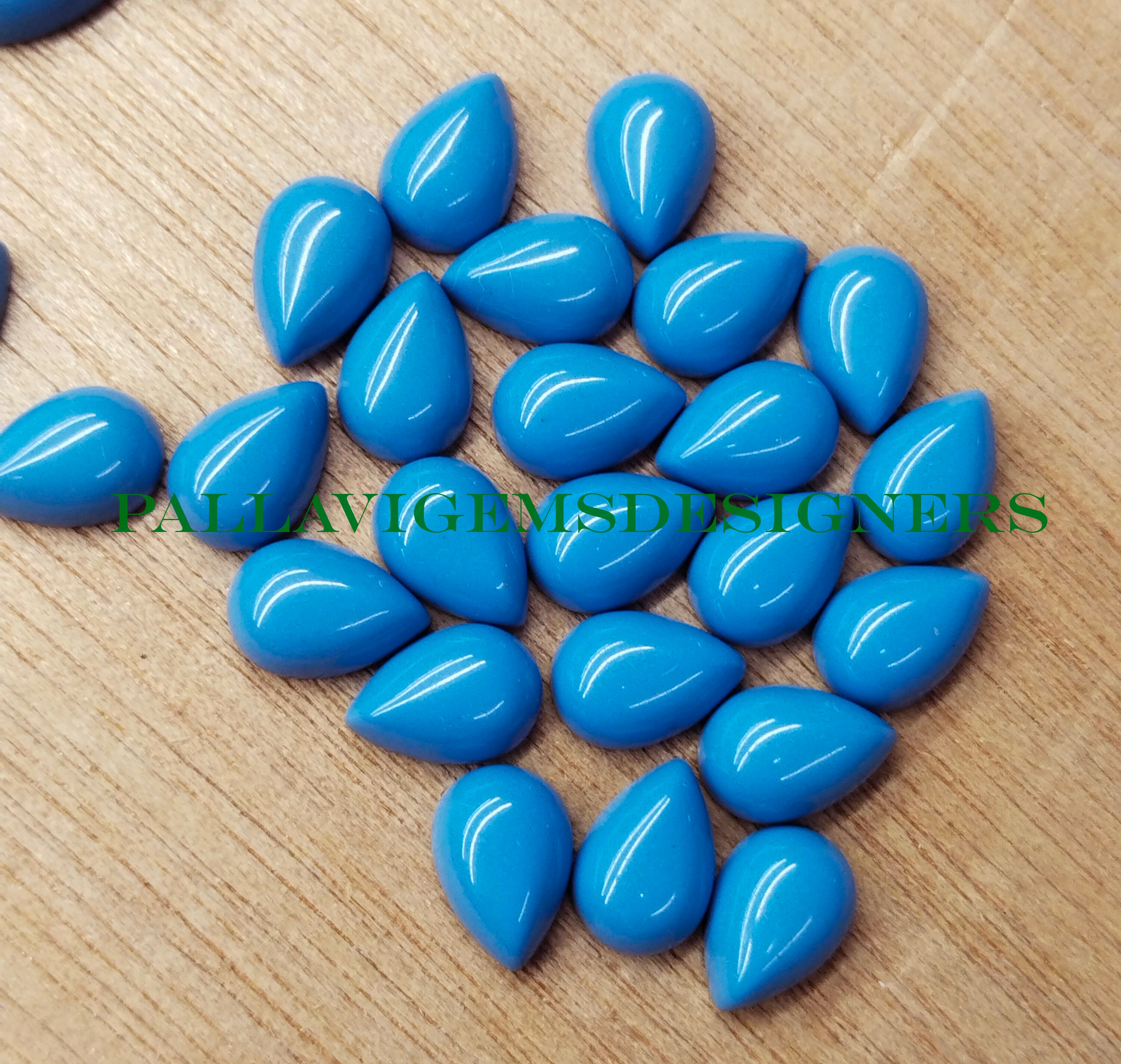 Sleeping Beauty Turquoise Pear Loose Calibrated Jewelry - Etsy