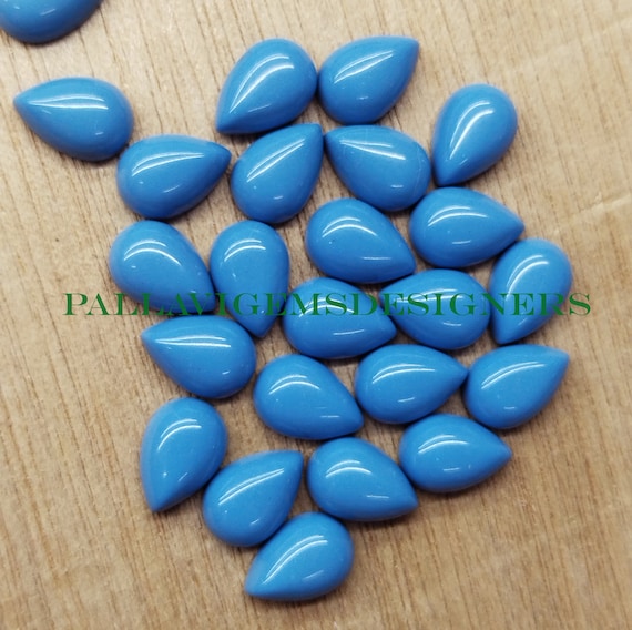 Sleeping Beauty Turquoise Pear Loose Calibrated Jewelry - Etsy