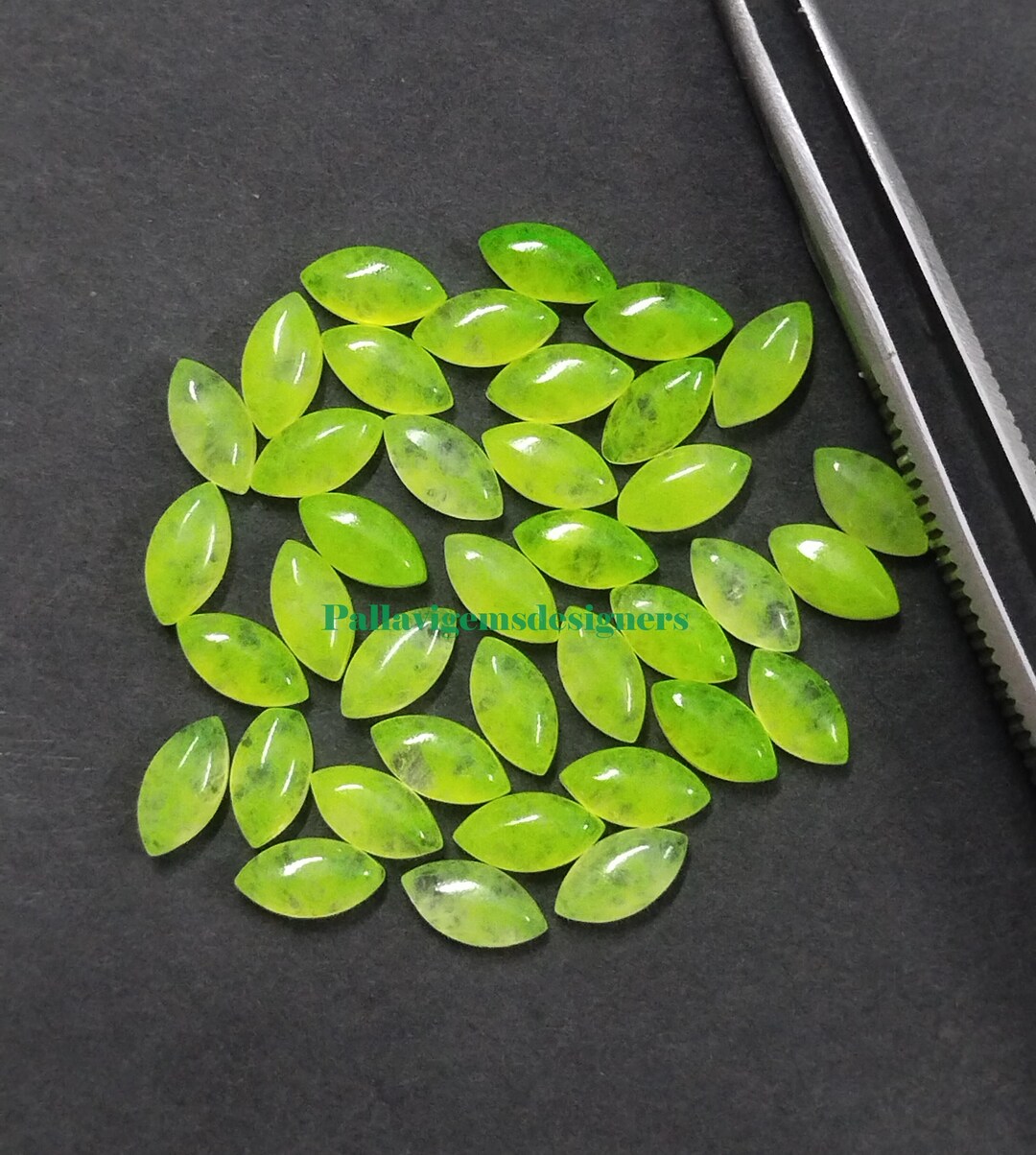 Natural Lime Green Quartz Jade Marquise Calibrated Loose Jewelry Making ...