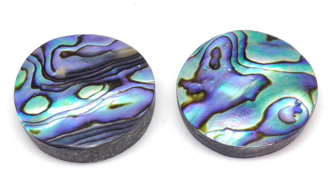 Natural Abalone Shell Coin Both Side Flat Round Discs Shape - Etsy