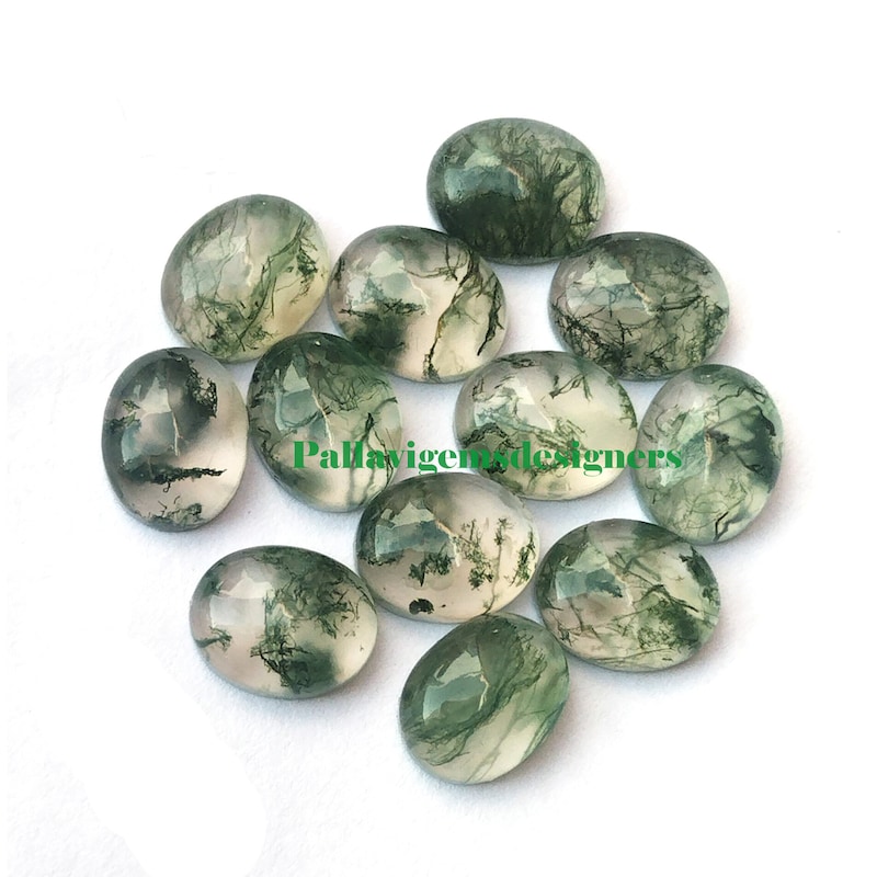 Moss Agate Cabochon - Etsy