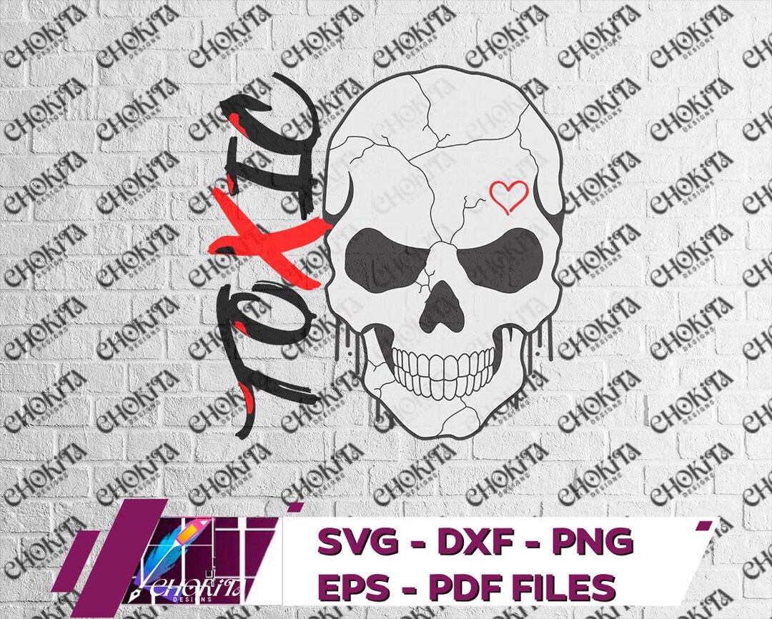 Toxic Skull SVG, Skull Svg, Logo Toxic Skull Svg, Files for Cutting Svg ...