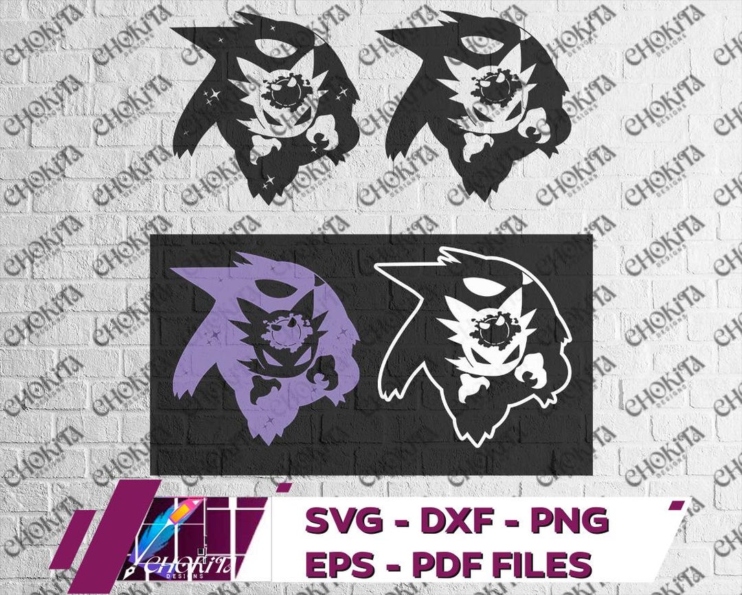 Gengar Pokemon SVG, Gengar Svg, Logo Gengar Pokemon Svg, Files for ...