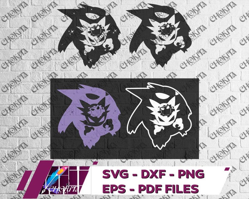 Gengar Pokemon SVG, Gengar Svg, Logo gengar pokemon Svg, Files for ...