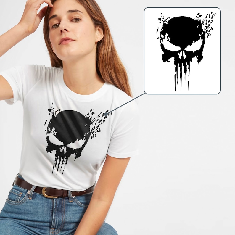 The Punisher SVG, Skull Svg, Logo the Punisher Svg, Files for Cutting ...