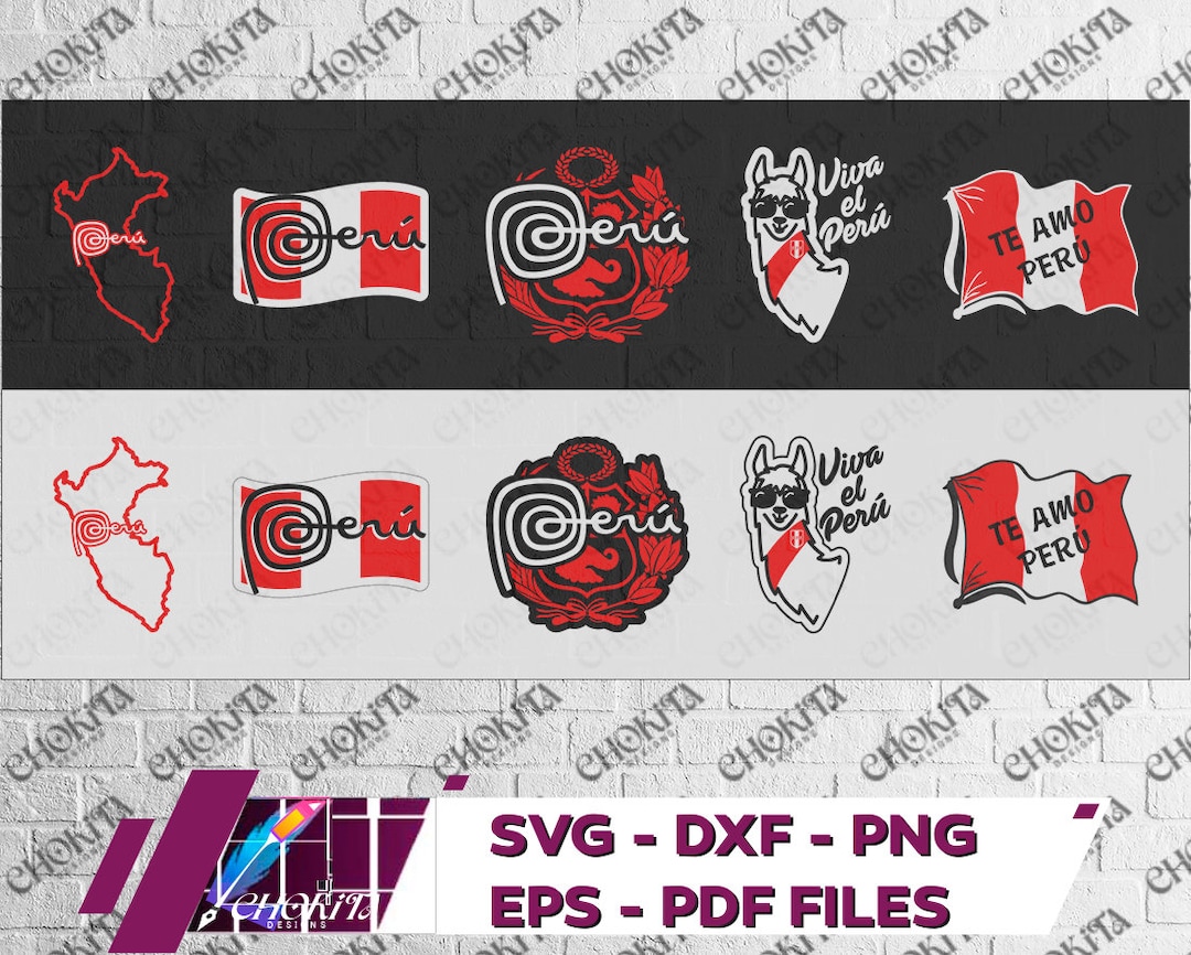 Peru Pack SVG, Peru Svg, Peru Desing, Files for Cutting Svg, Dxf, Png ...