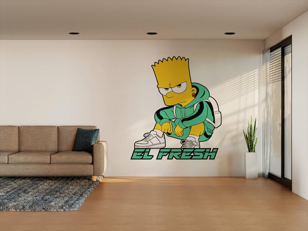 Vector Drawing Bart Fresh SVG, Simpson Svg, Logo Bart Svg, Files for ...