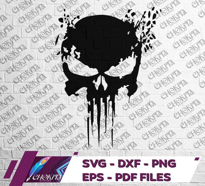 The Punisher SVG, Skull Svg, Logo the Punisher Svg, Files for Cutting ...