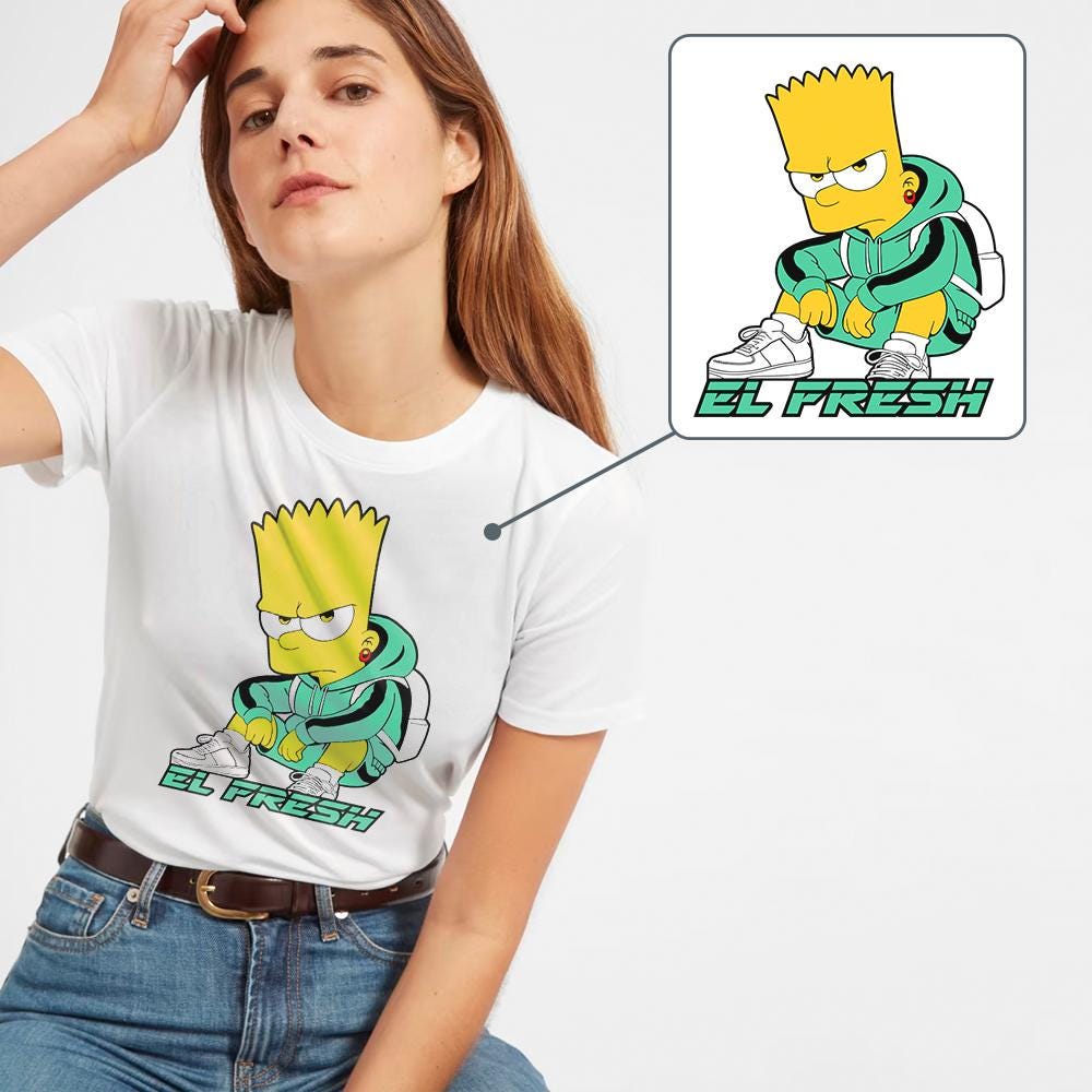 Vector Drawing Bart Fresh SVG, Simpson Svg, Logo Bart Svg, Files for ...