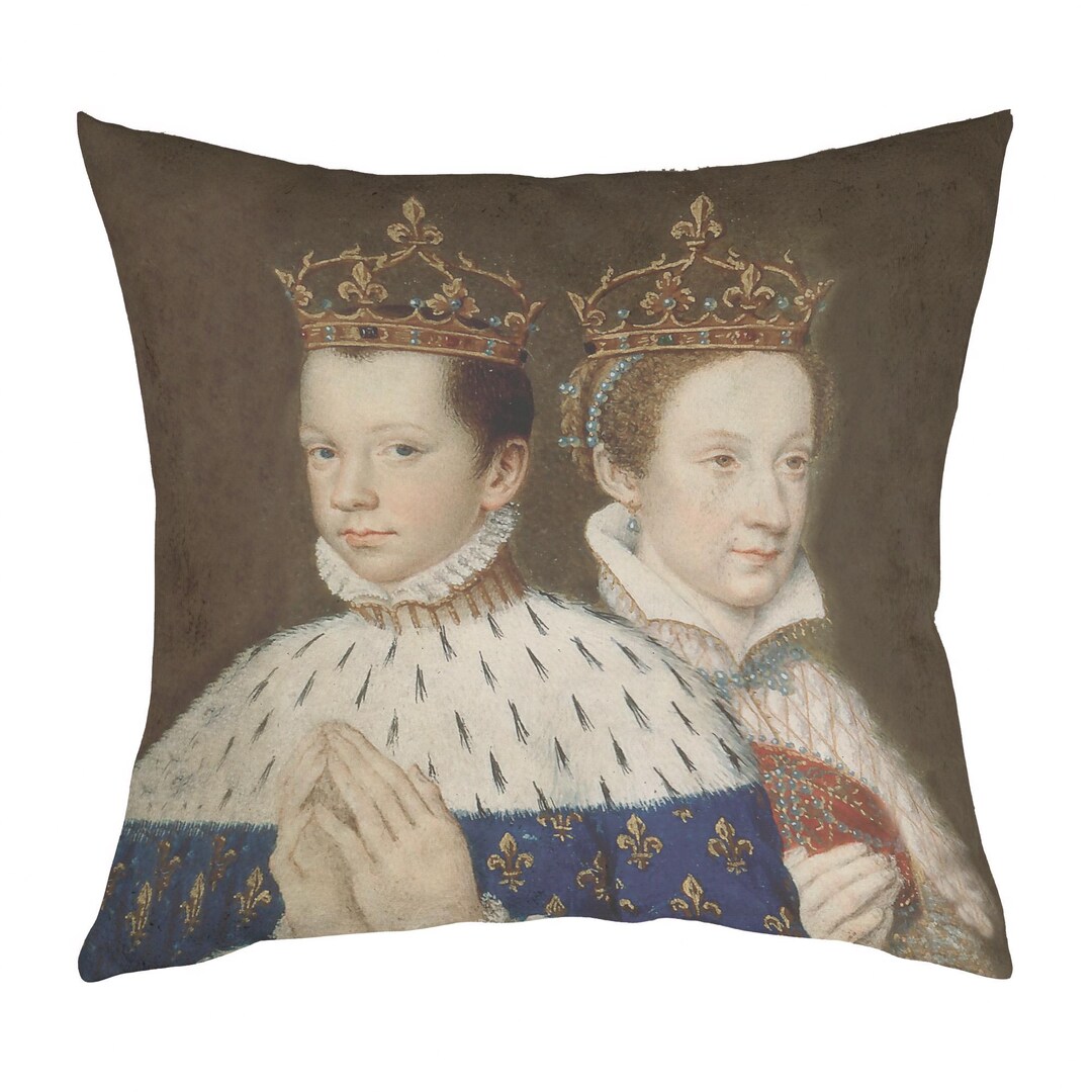 Francois II and Mary Stuart 40cm X 40cm Faux Leather Cushion Cover - Etsy