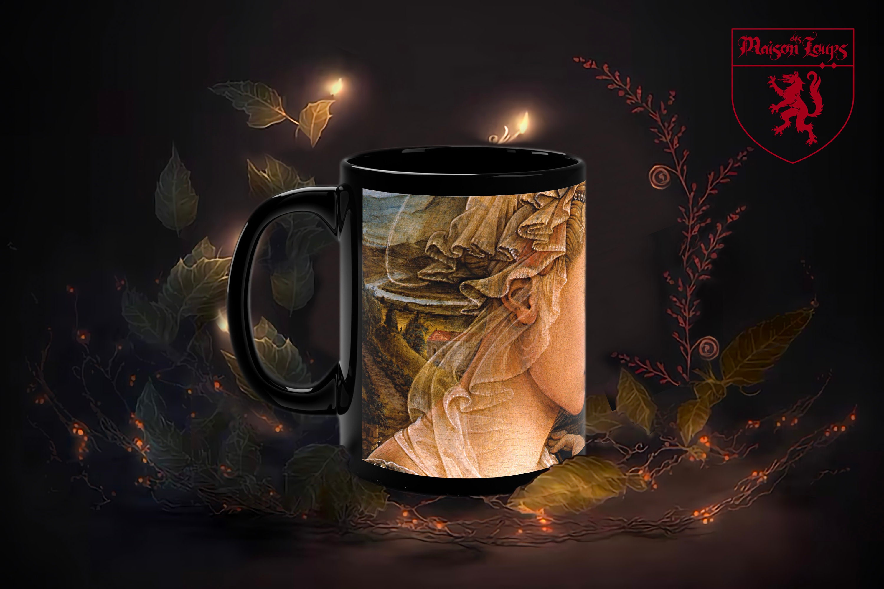 Madonna and Child by Filippo Lippi, Black Mug Europe - Etsy