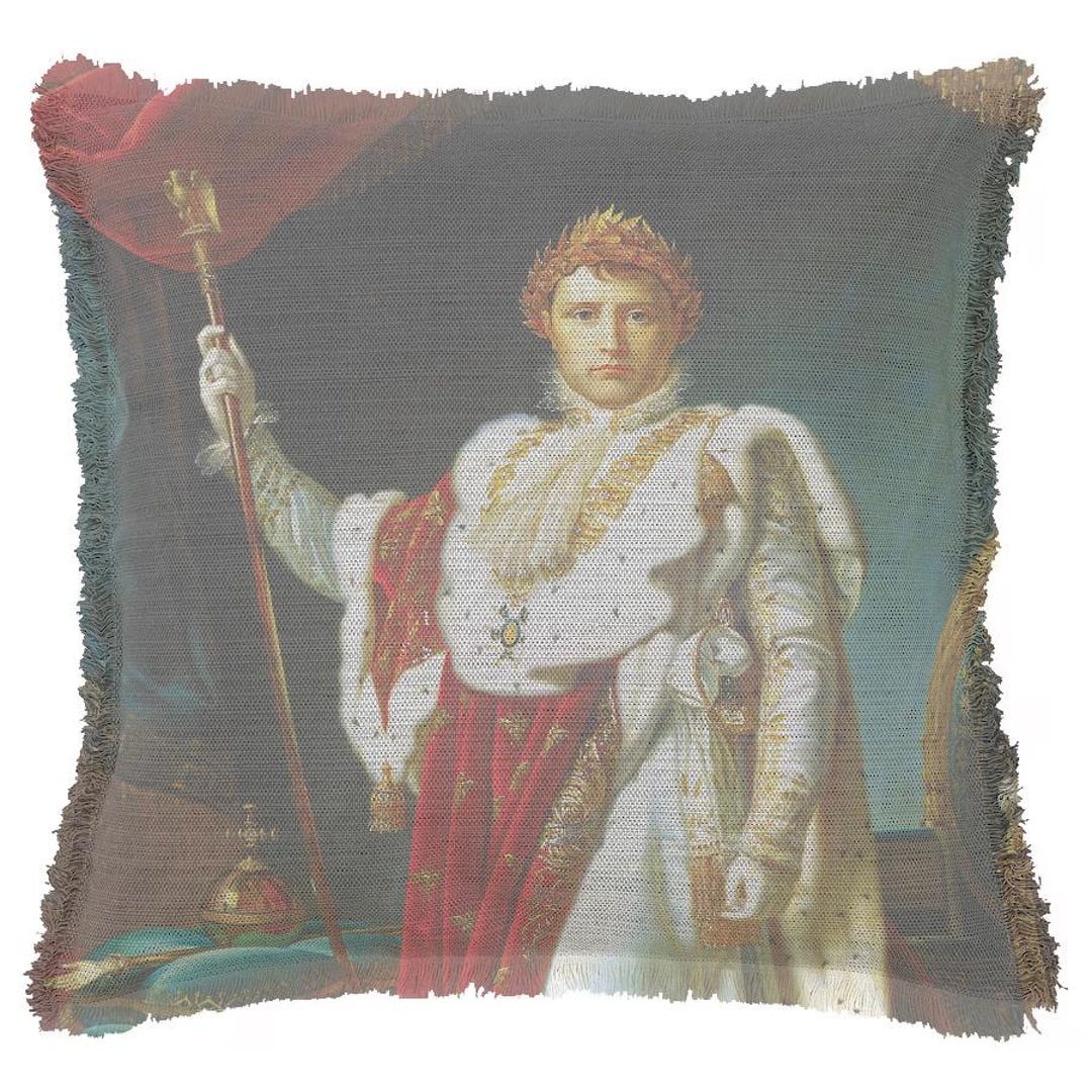Napoleon in Regalia 50cm X 50cm Fringed Cotton/poly Cushion Cover - Etsy