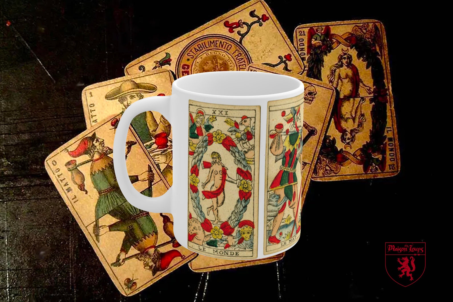 Tarot - 19th Century French Major Arcana Cards World / Fool / Ace of ...