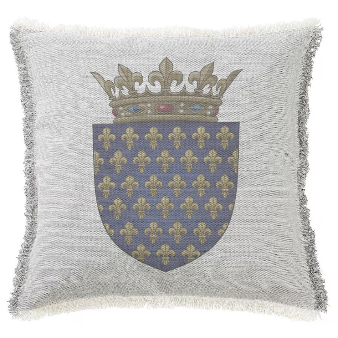 French Coat of Arms 50cm X 50cm Fringed Cotton/poly Cushion Cover - Etsy