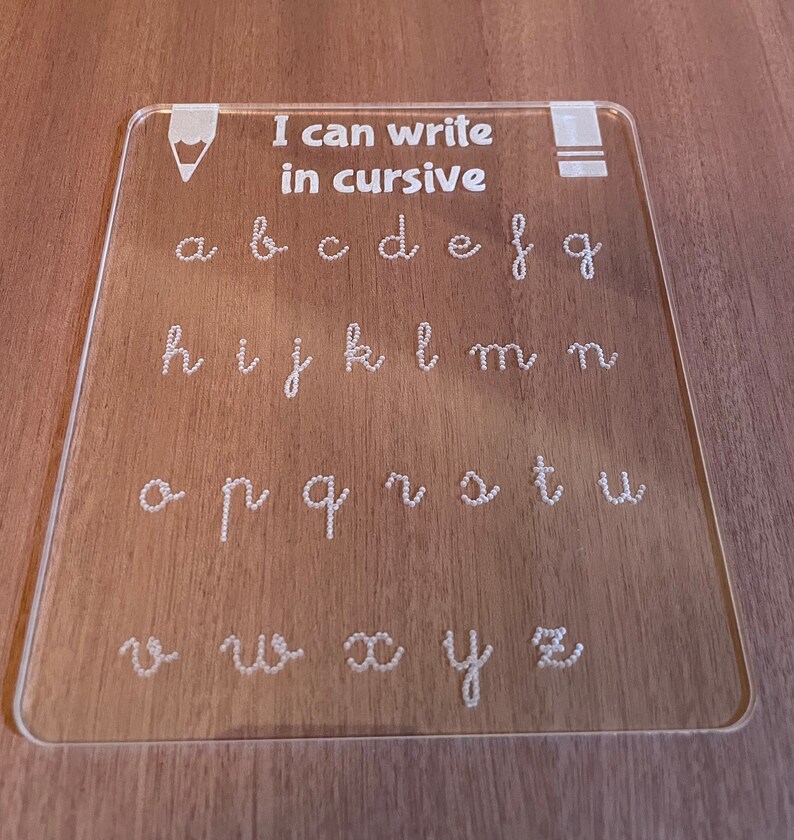 Dry Erase Board, Practice Letters, SVG, Practice Cursive, Elementary ...