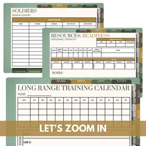Military Planner, Army Planner, 24-25 Digital Planner, Hyperlinked ...