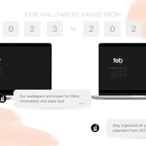Desktop Organizer Wallpaper, With Calendar + 3 Folder Icons, Laptop ...