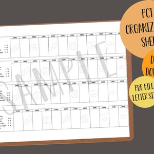 PCT Organization/report Sheet Printable PDF PCT Report - Etsy Australia