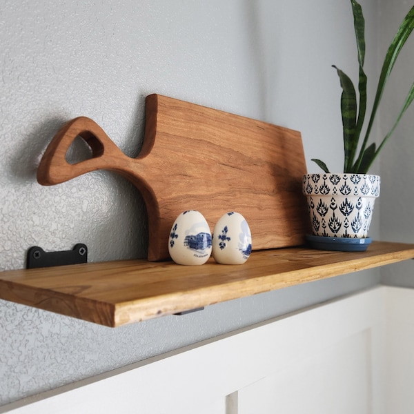 Natural Wood Shelf - Etsy