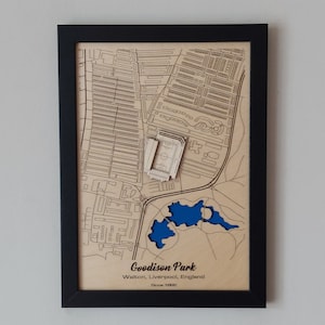 Goodison Park Wall Art | Home of Everton FC | 3D Multi Layered | Laser ...