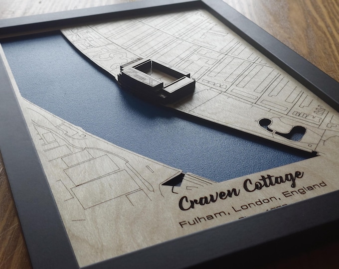 The Fulham Tube Map - Etsy UK