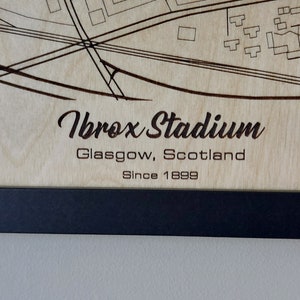 Ibrox Stadium Wall Art: Laser Engraved Wood, Ranger FC Gift - Etsy
