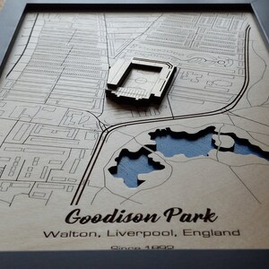 Goodison Park Wall Art | Home of Everton FC | 3D Multi Layered | Laser ...