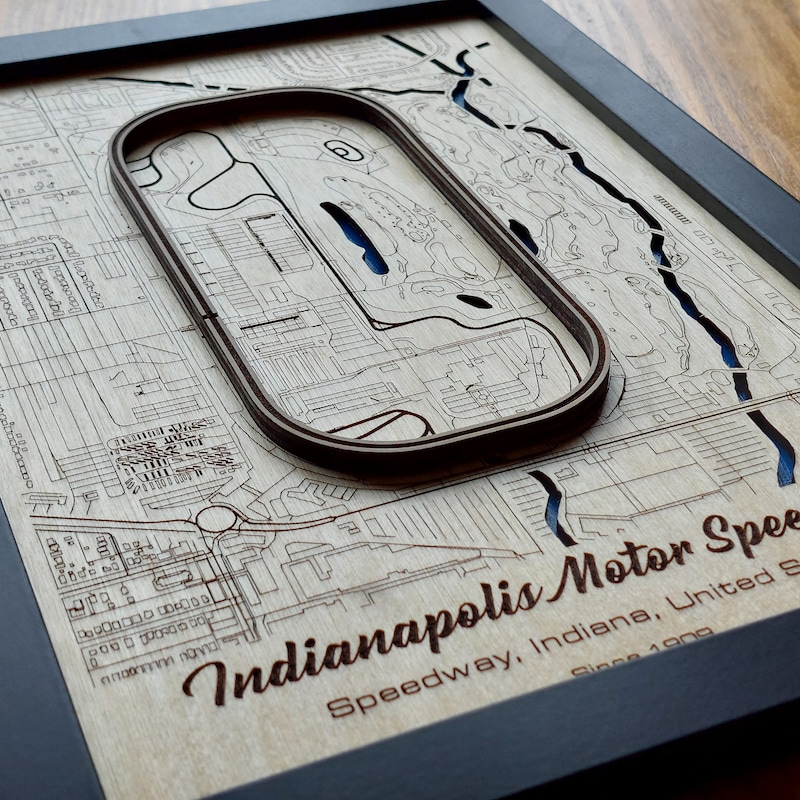 Indy 500 Track Poster - Etsy