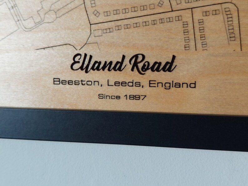 Elland Road Wall Art Home of Leeds United FC 3D Multi Layered Laser ...