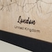 London City Map Wall Art | 3D Multi Layered | Laser Engraved Wood ...