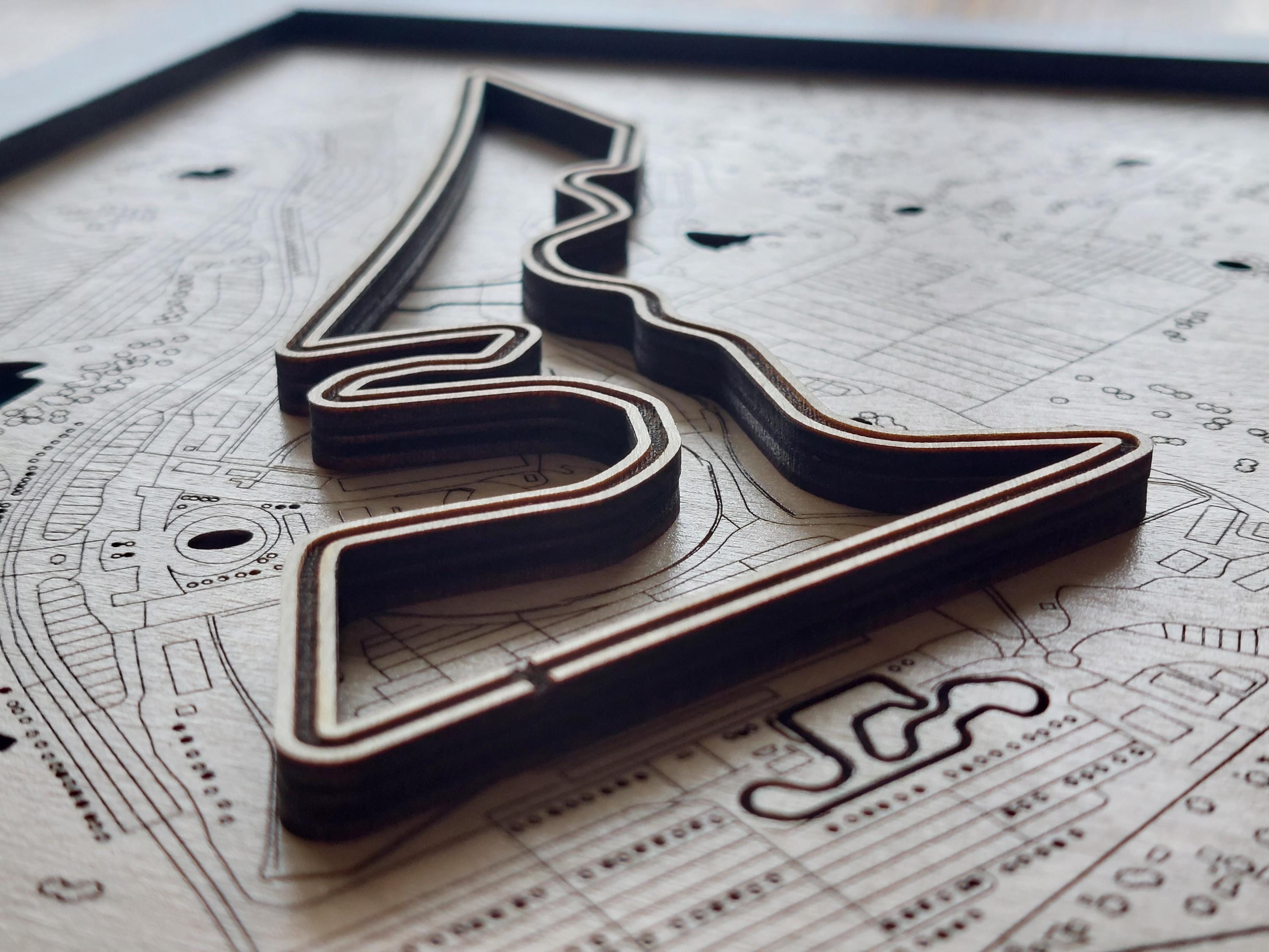 COTA Wall Art: Laser Engraved Wood, F1 United States GP Gift - Etsy