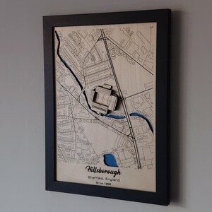 Custom Stadium Map Wall Art 3D Multi Layered Laser Engraved Wood ...