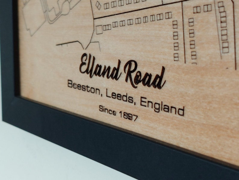Elland Road Wall Art Home of Leeds United FC 3D Multi - Etsy UK