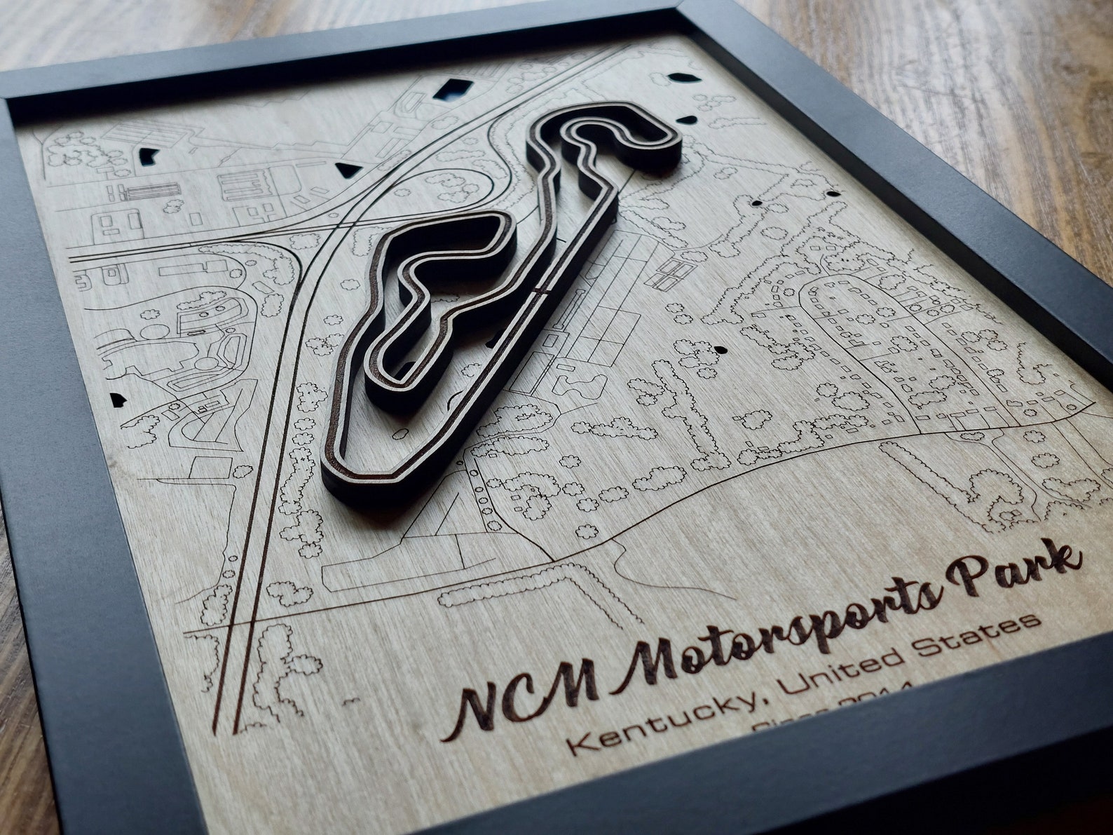NCM Motorsports Park Wall Art: Laser Engraved Wood, Track Day Gift - Etsy