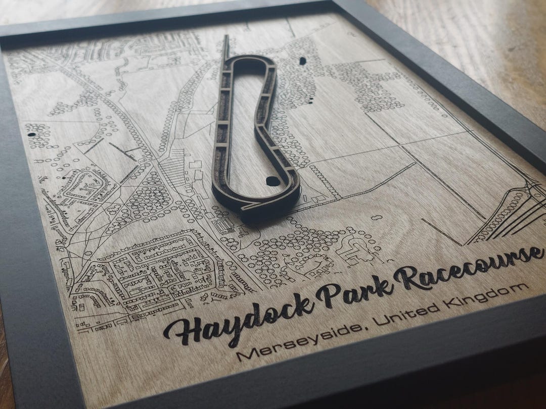 Haydock Racecourse Wall Art: Laser Engraved Wood, Horse Racing Gift - Etsy