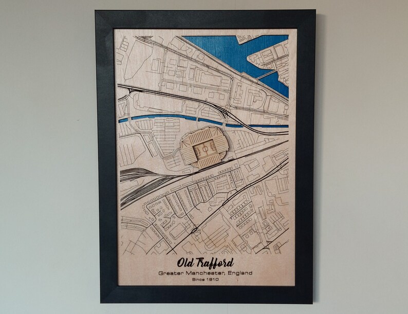 Custom Stadium Map Wall Art 3D Multi Layered Laser - Etsy