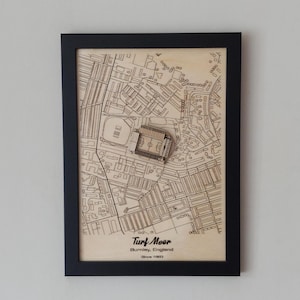 Turf Moor Wall Art: Laser Engraved Wood, Burnley FC Gift - Etsy