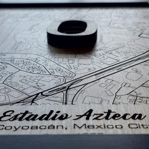 Estadio Azteca Wall Art: Laser Engraved Wood, Club America Gift - Etsy