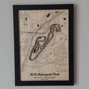 NCM Motorsports Park Wall Art: Laser Engraved Wood, Track Day Gift - Etsy